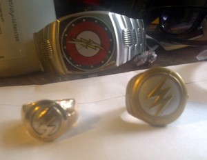 Custom Gold Flash Ring - Speed Force