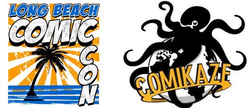 Long Beach Comic Con & Comikaze Expo logos - Speed Force