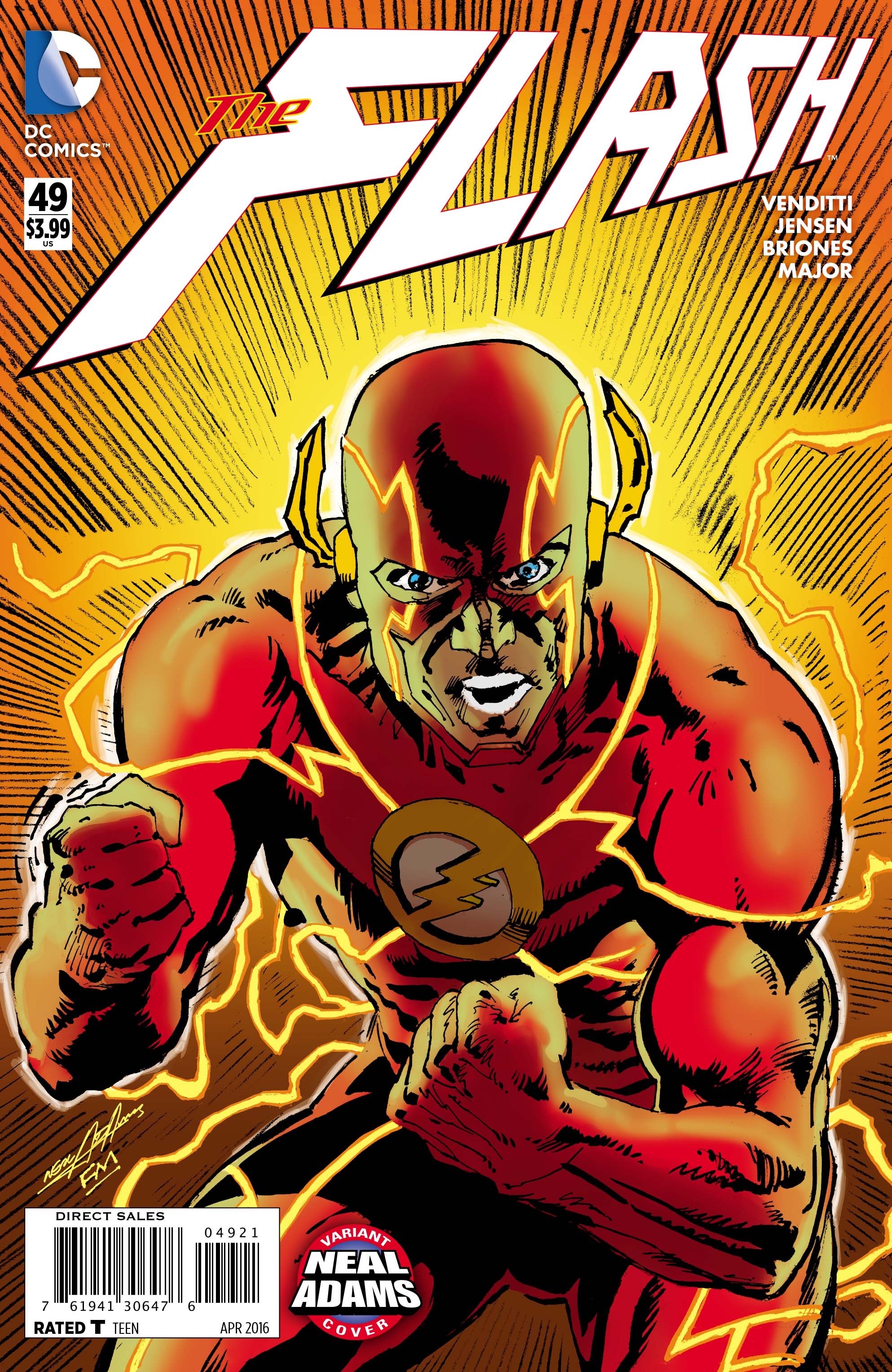 Neal Adams/Frank Miller Variant Cover for Flash #49 - Speed Force